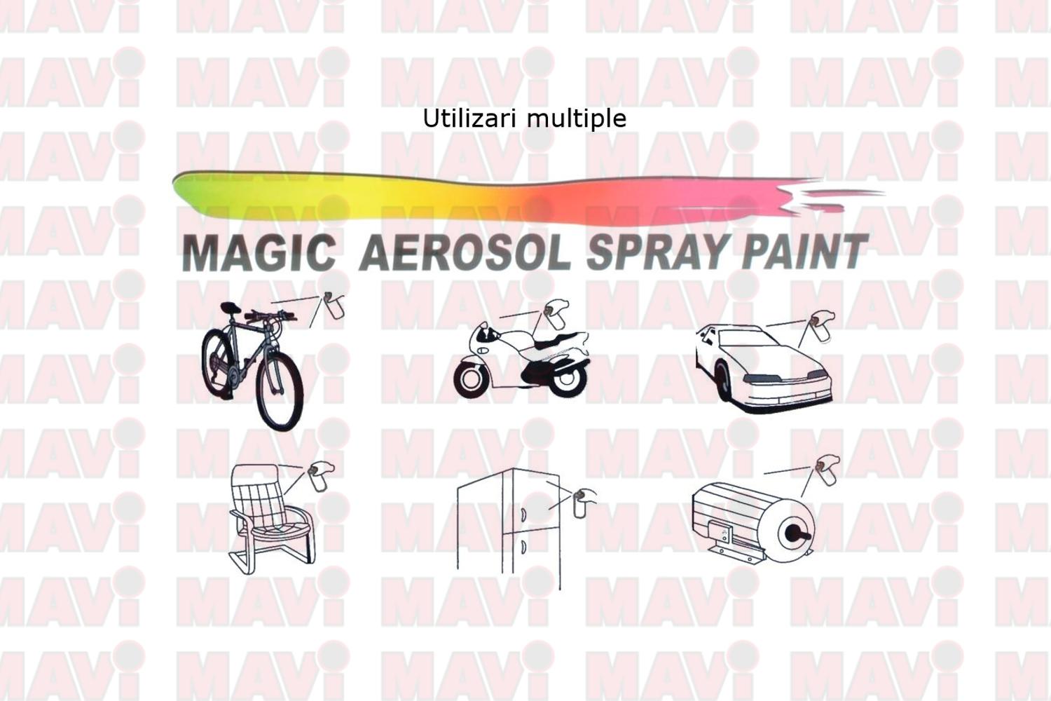 Solutii chimice si vopsele -Spray vopsea albastra 680- MAVI